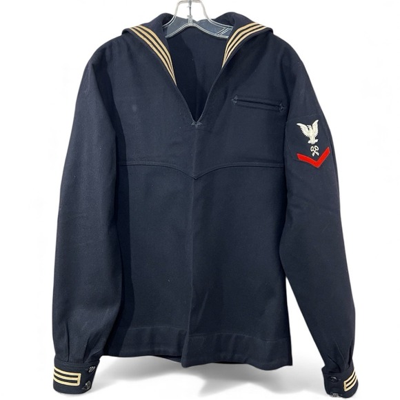 Jackets & Coats | Ww2 Usn Navy Jumper Middy Wool Storekeeper 3rd Class ...